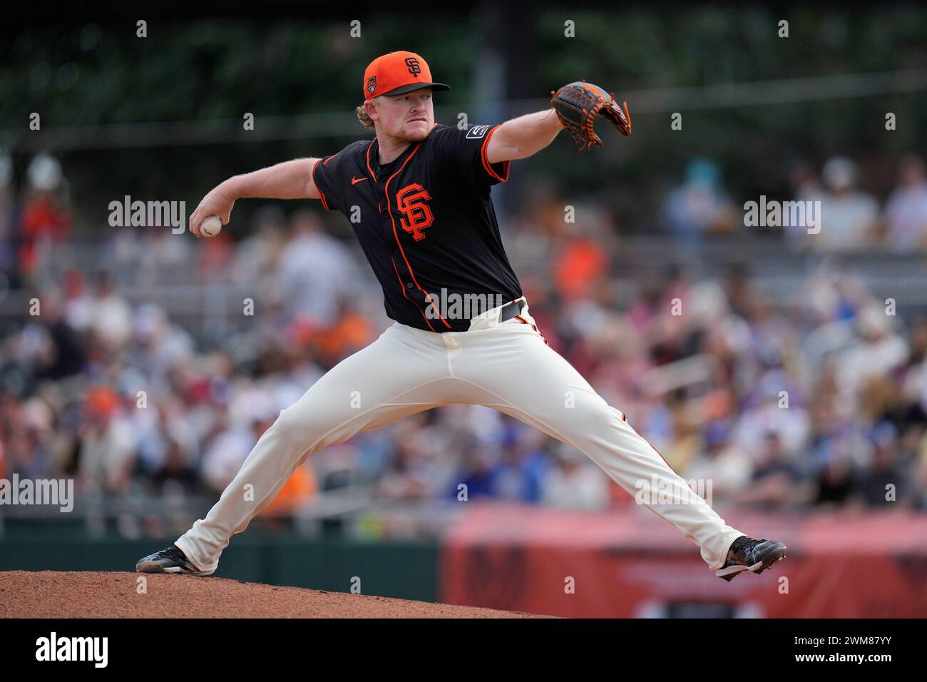 San Francisco Giants starting pitcher Logan Webb throws against the ...