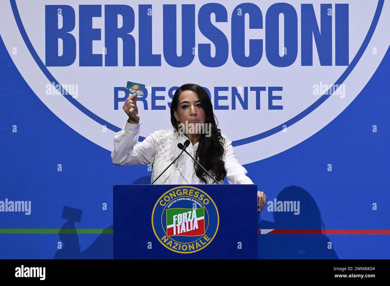 Rome, Italy. 24th Feb, 2024. Licia Ronzulli during the National ...
