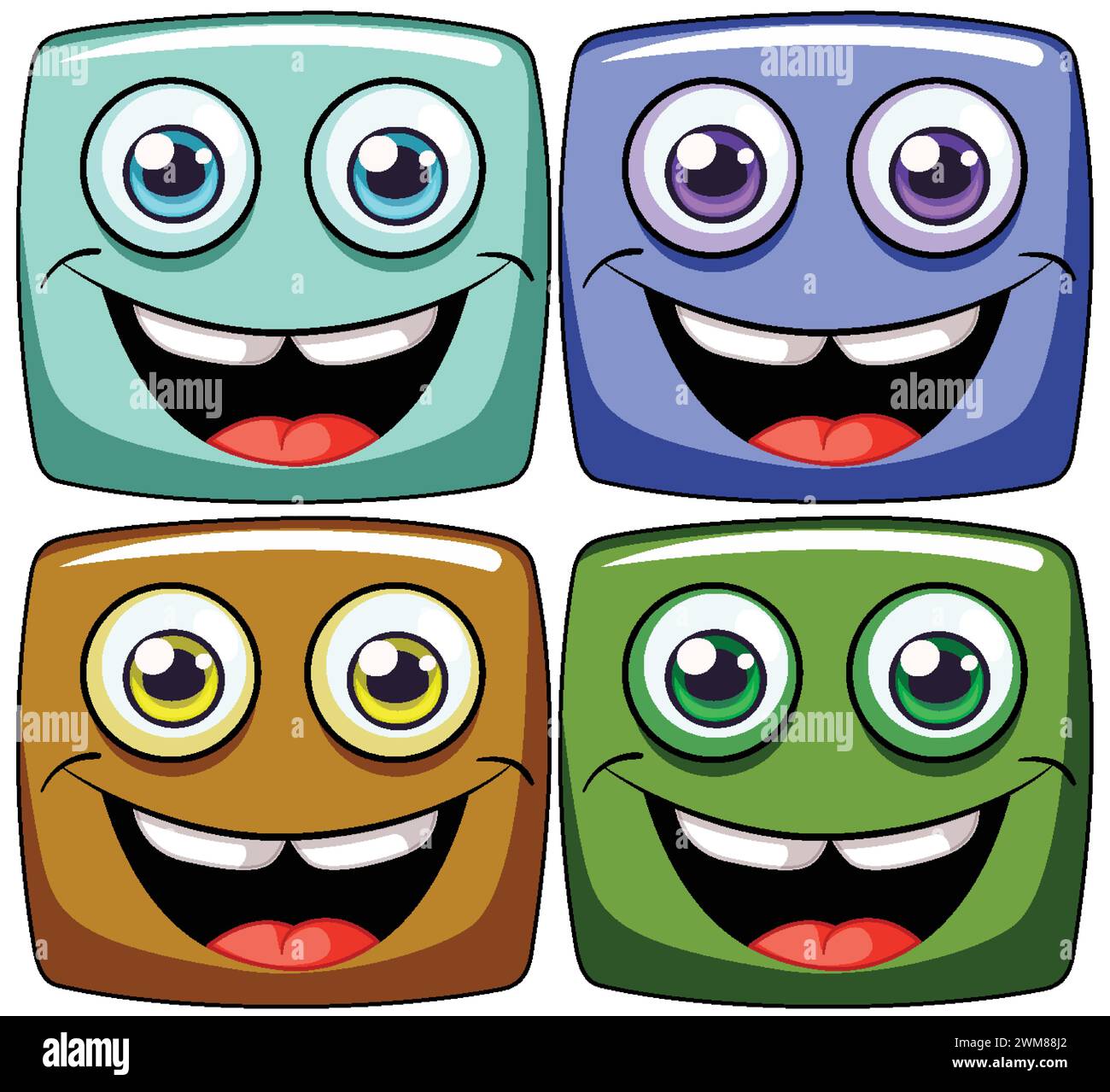 Four vibrant characters hi-res stock photography and images - Alamy