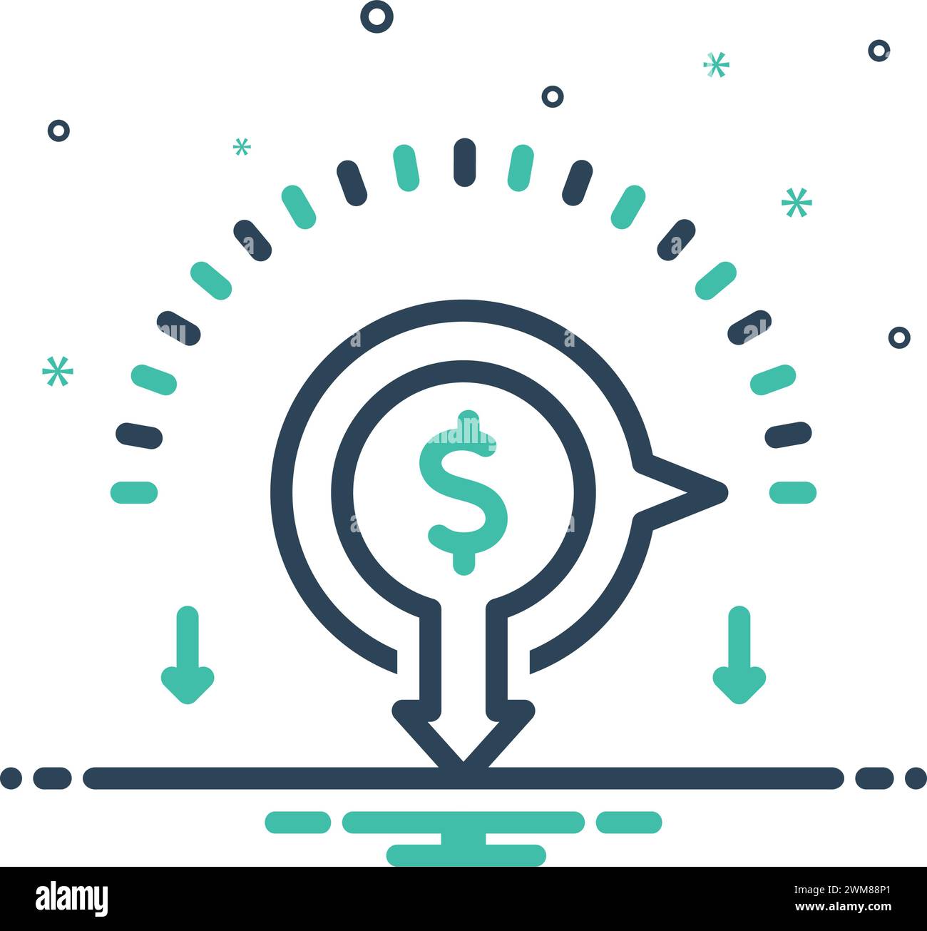 Icon for reducing,lack Stock Vector Image & Art - Alamy