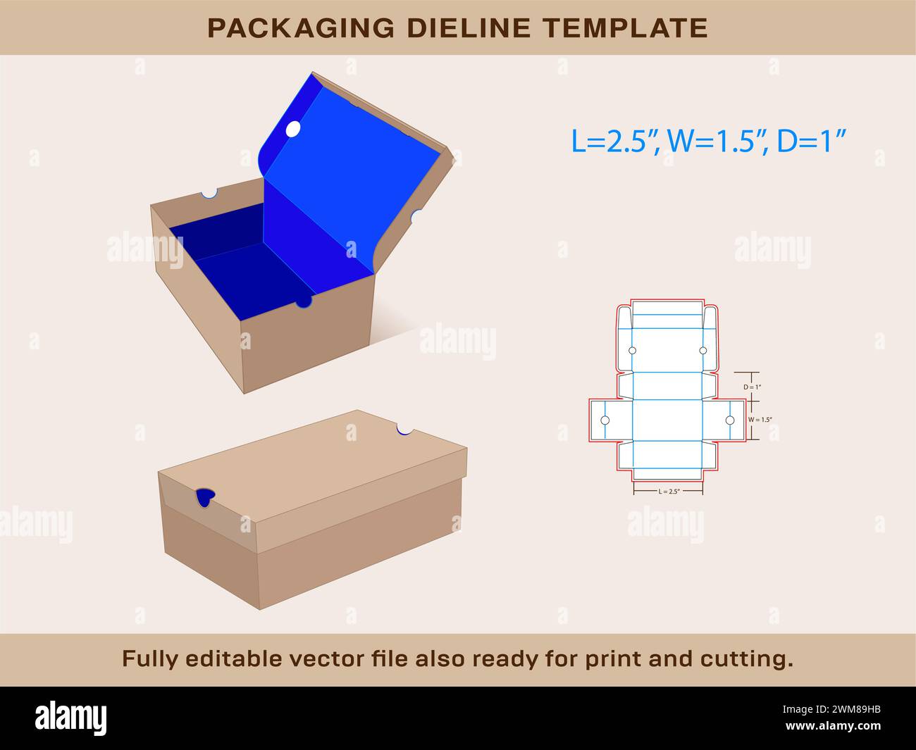 Kids Sneaker box Mini size 2.5x 1.5x1 Inch Die line Template | One ...
