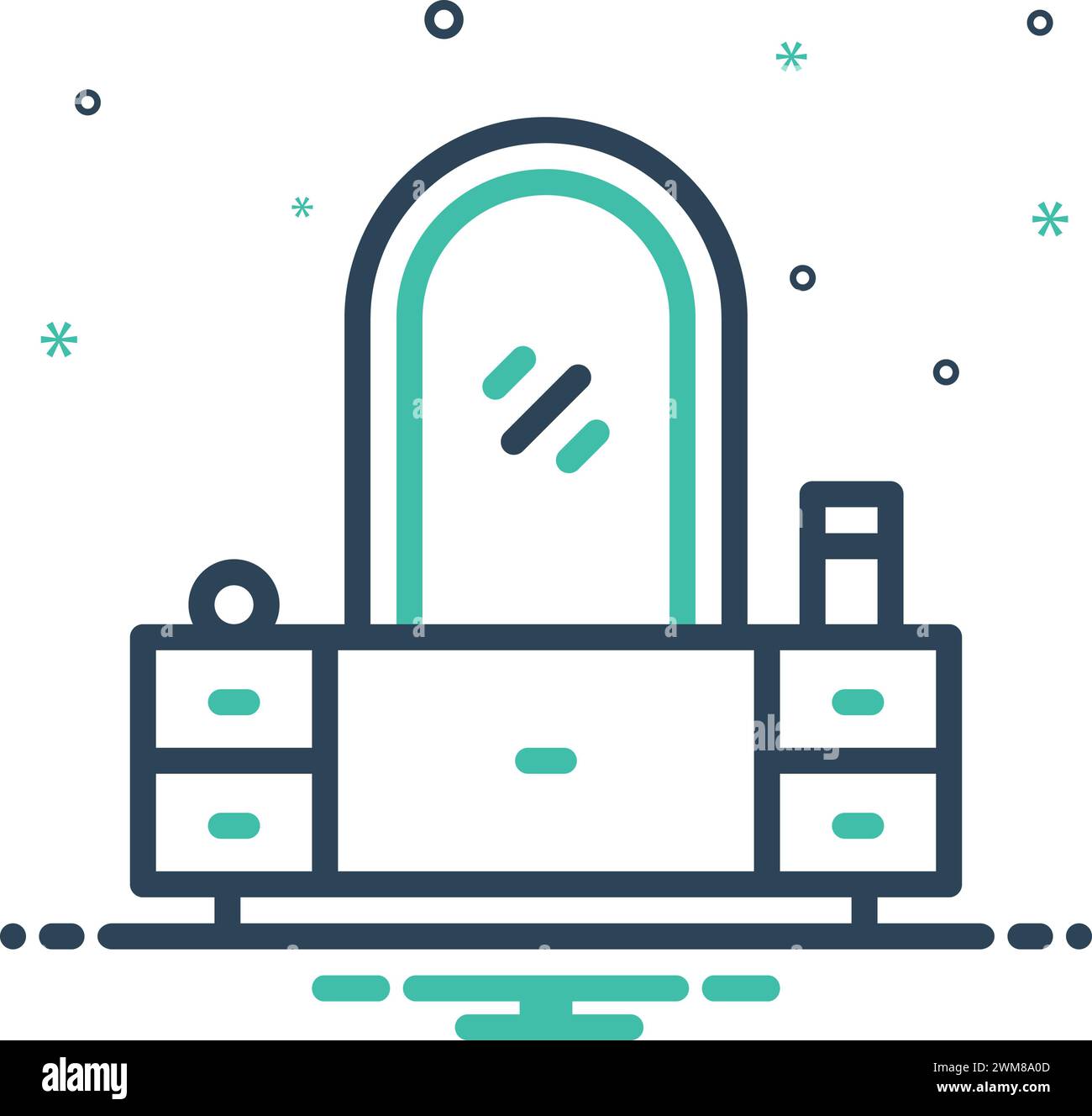 Dressing table vectors hi-res stock photography and images - Alamy