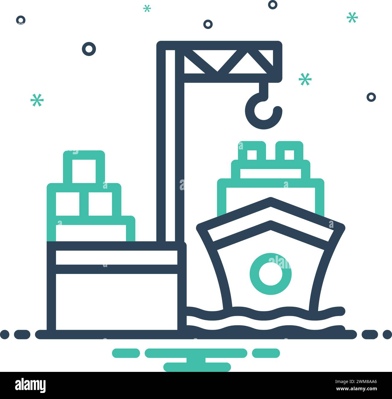 Icon for harbor,port Stock Vector Image & Art - Alamy