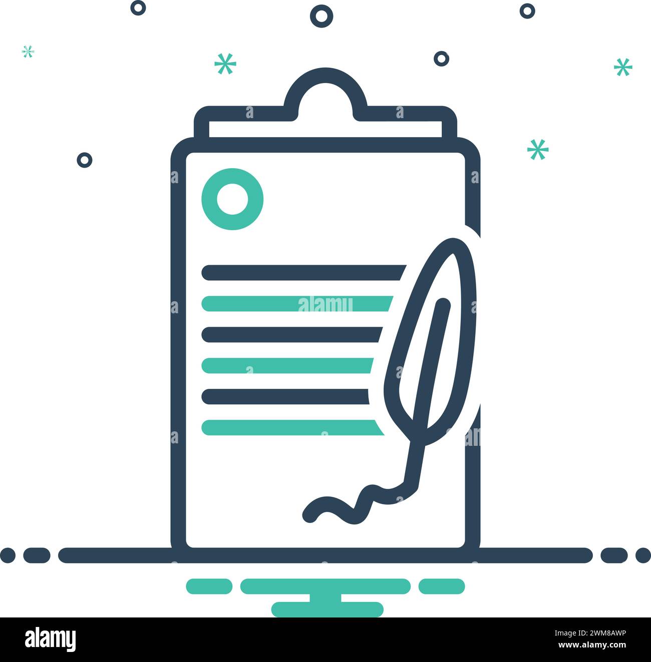 Icon for signing,document Stock Vector Image & Art - Alamy