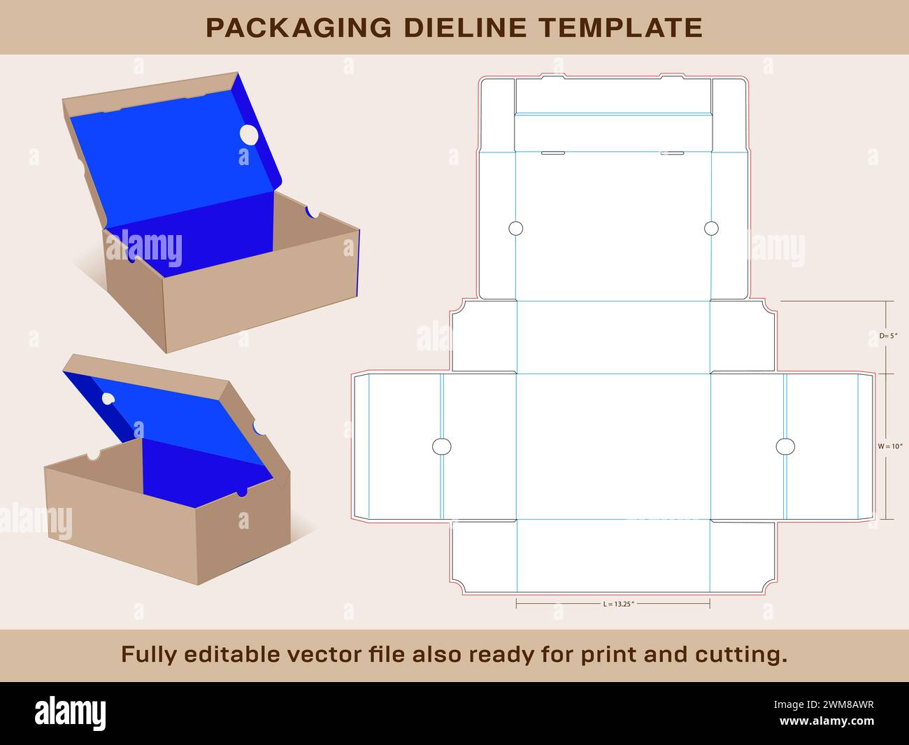 Sneaker shoebox Stock Vector Images - Alamy