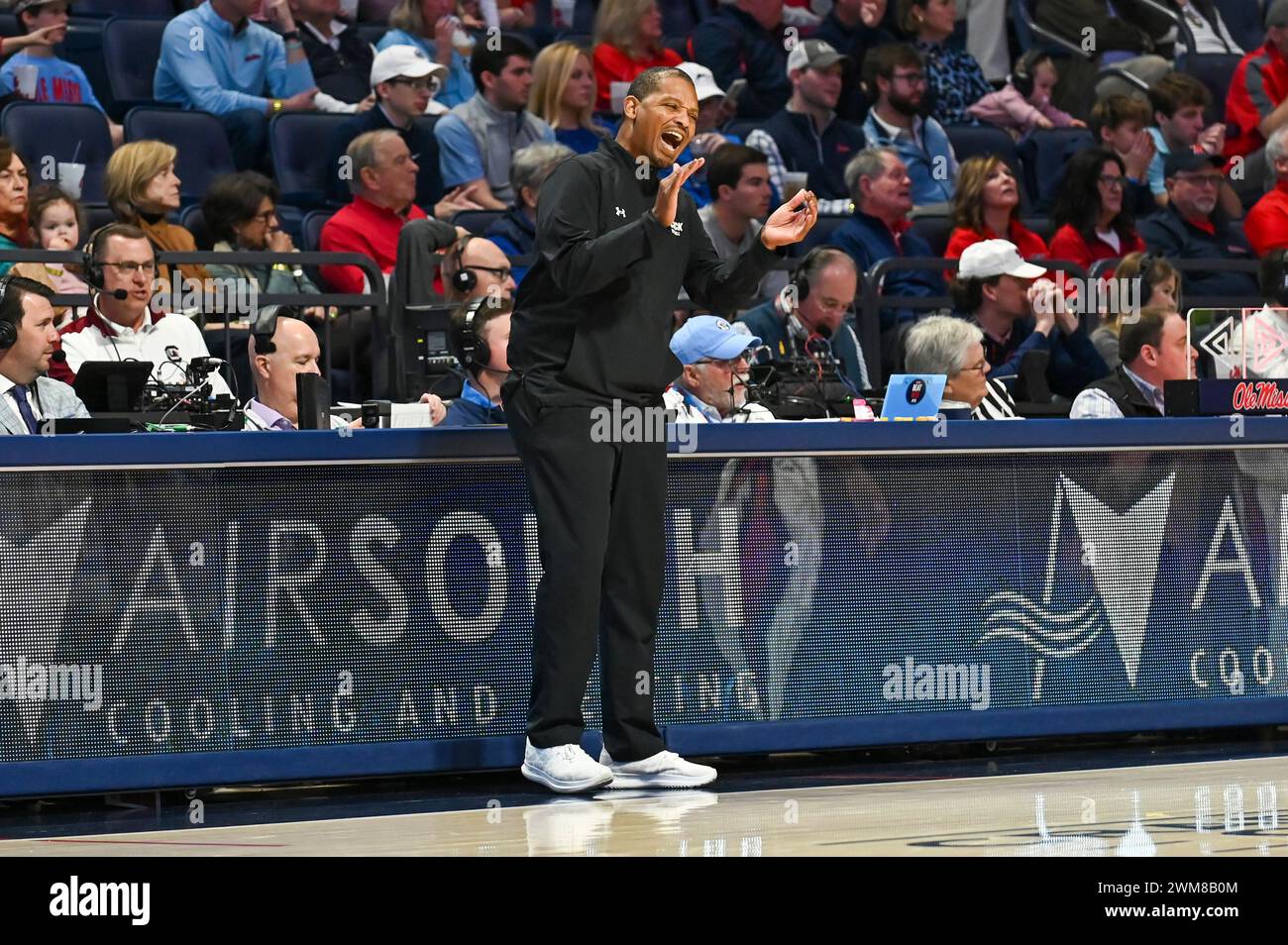 Oxford, MS, USA. 24th Feb, 2024. South Carolina head coach Lamont Paris ...