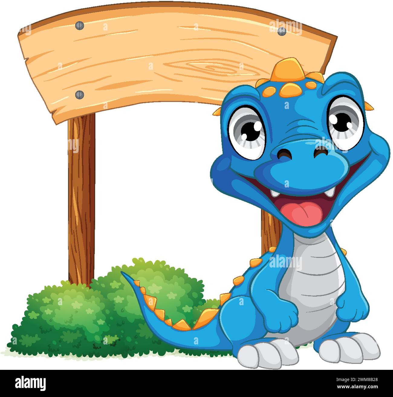 Dinosaur with blank sign hi-res stock photography and images - Alamy