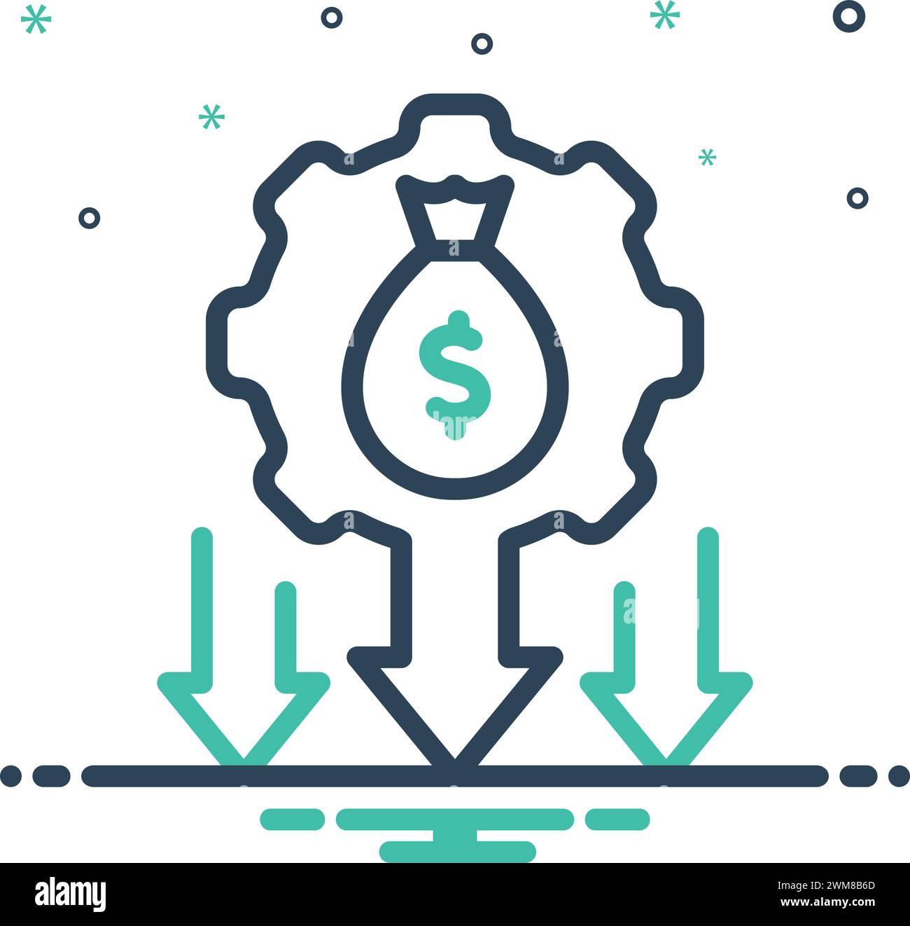 Icon for reductions,lack Stock Vector Image & Art - Alamy