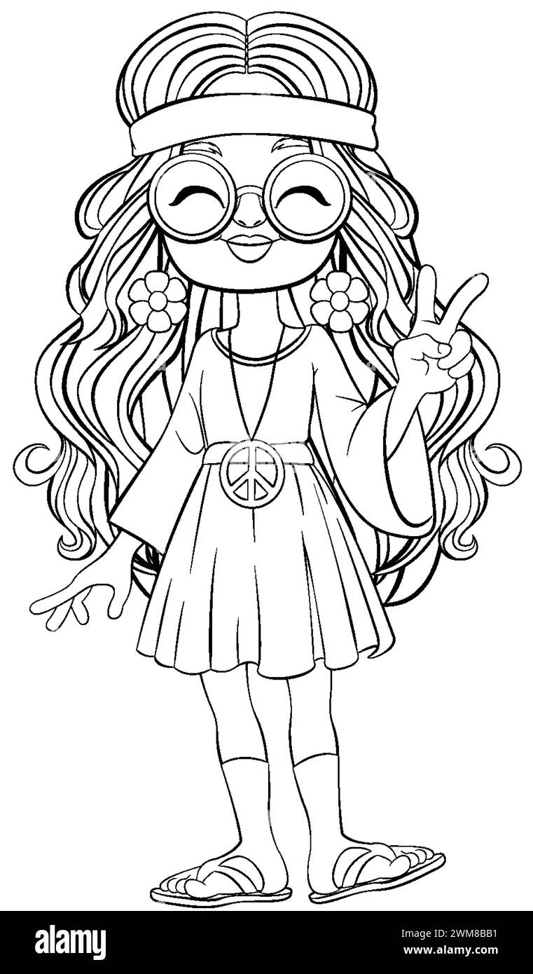 Coloring Pages Of Peace Signs For Girls