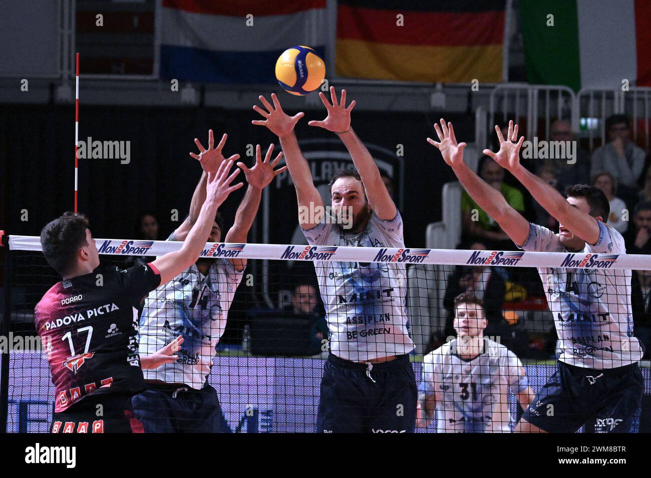 Padova, Italy. 24th Feb, 2024. Luca Porro ( Pallavolo Padova ) during ...