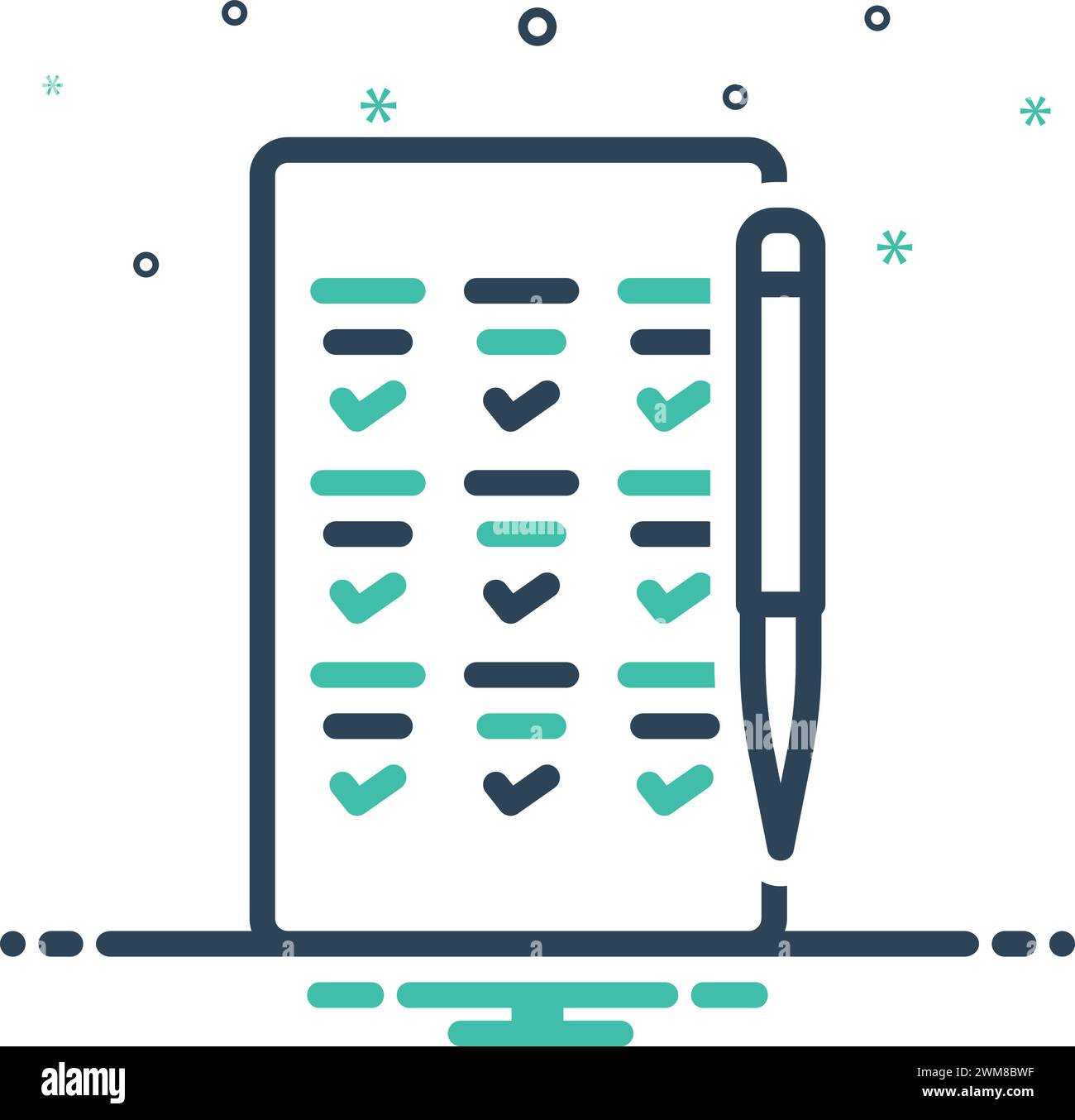 Icon for marking,checklist Stock Vector Image & Art - Alamy