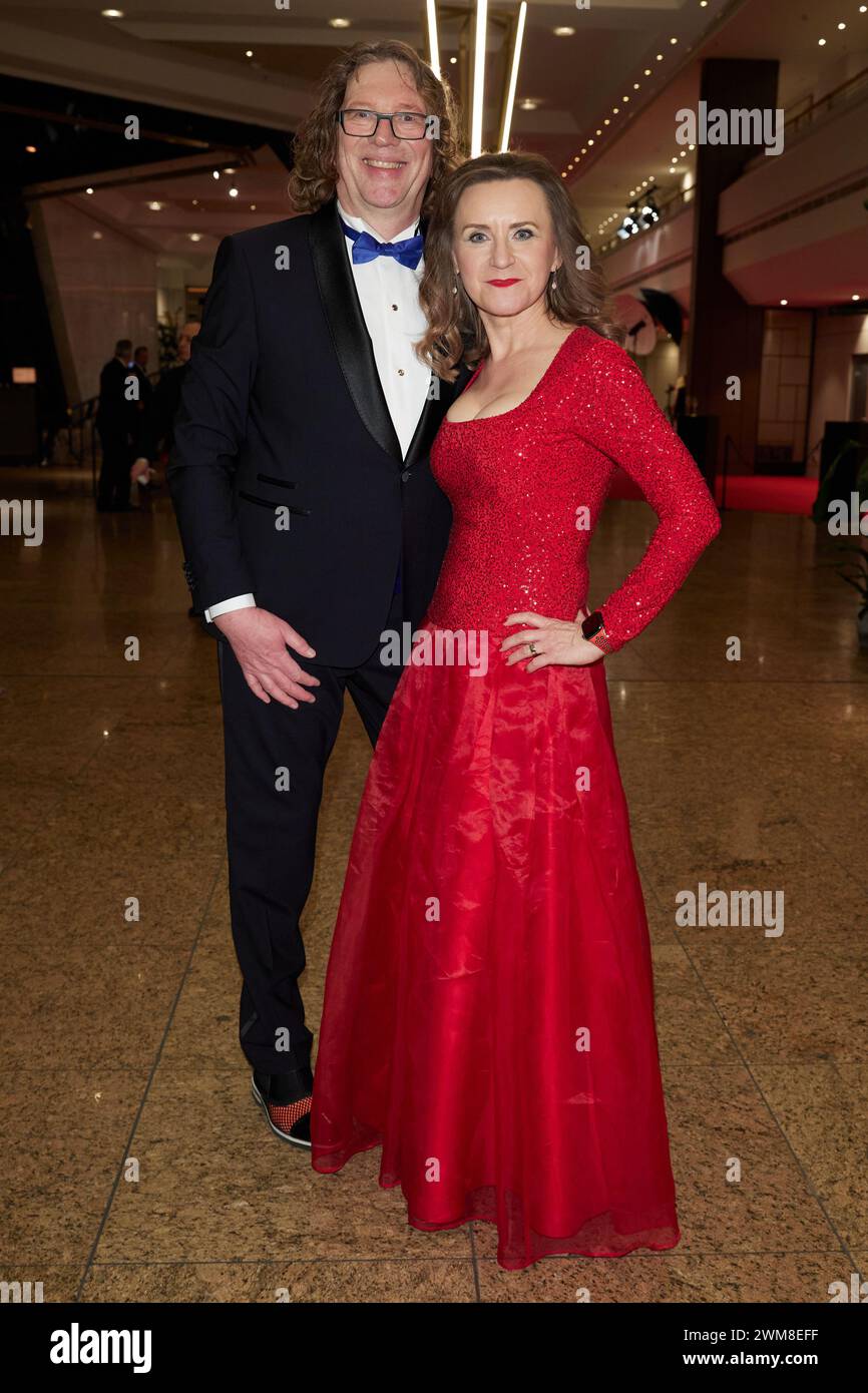 Berlin, Germany. 24th Feb, 2024. Sigrid Evelyn Nikutta and her husband ...