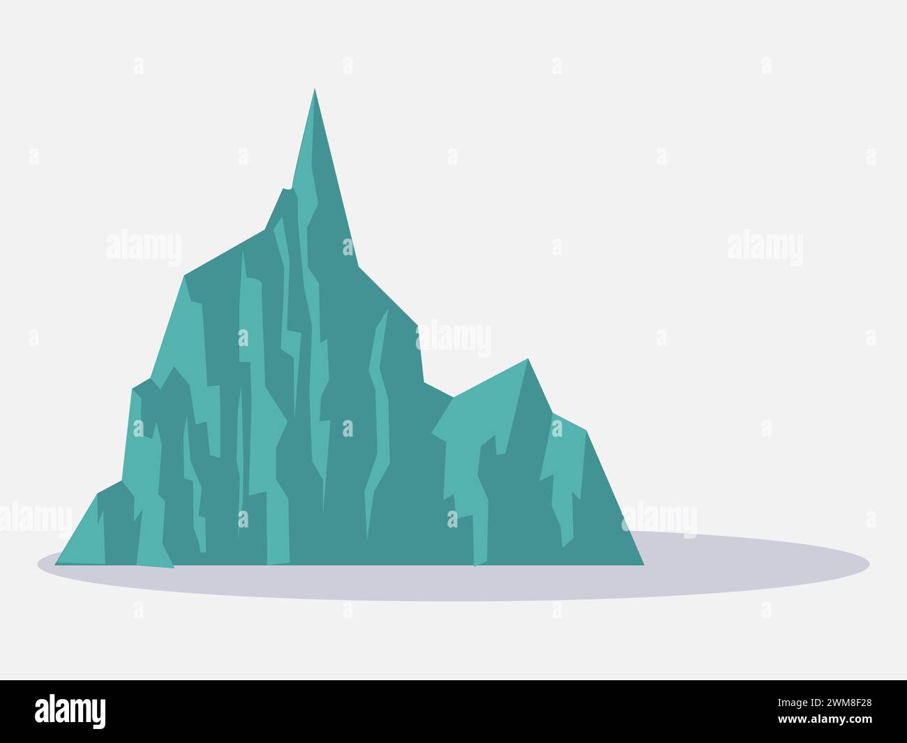 Art illustration background landscape hill design concept seamless ...