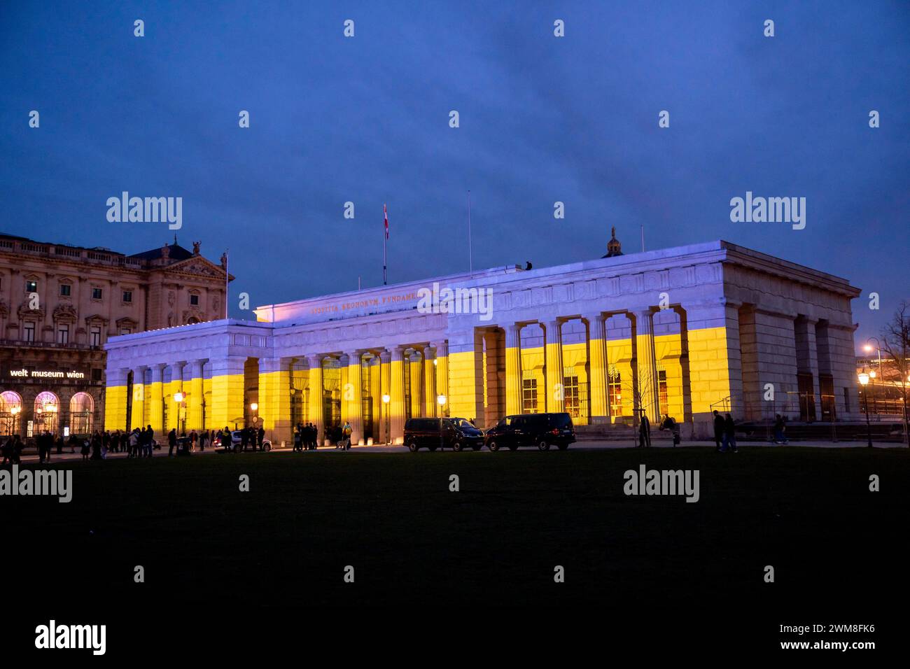 Vienna, Vienna, Austria. 24th Feb, 2024. Ukraine protest ''March of ...