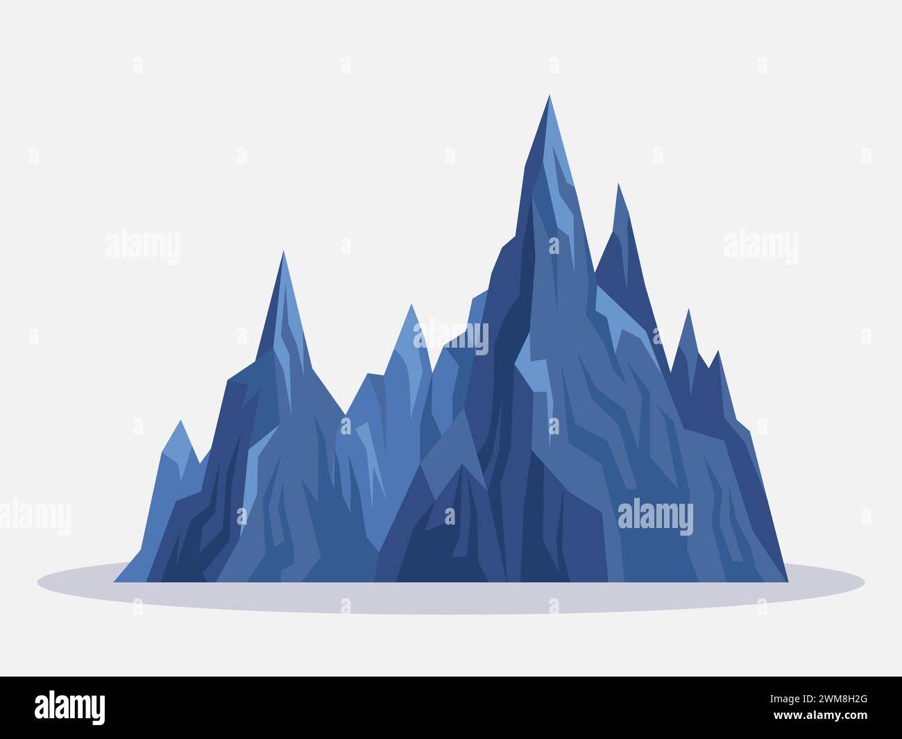 Art illustration background landscape hill design concept seamless ...