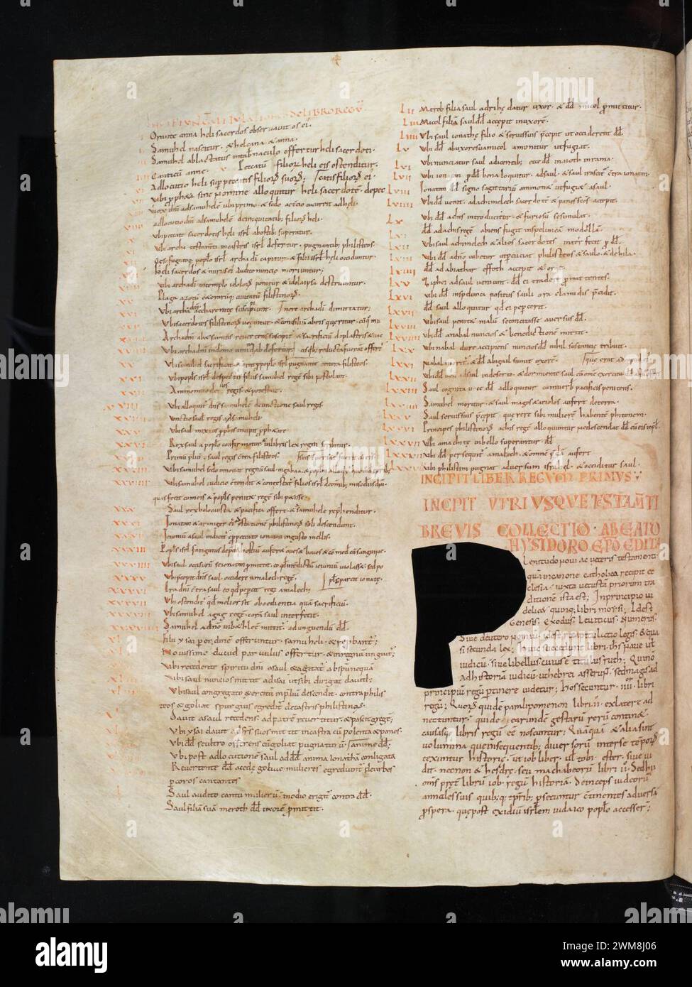 Cod. A 9, f. 64v – Biblia latina (Vulgata Stock Photo - Alamy