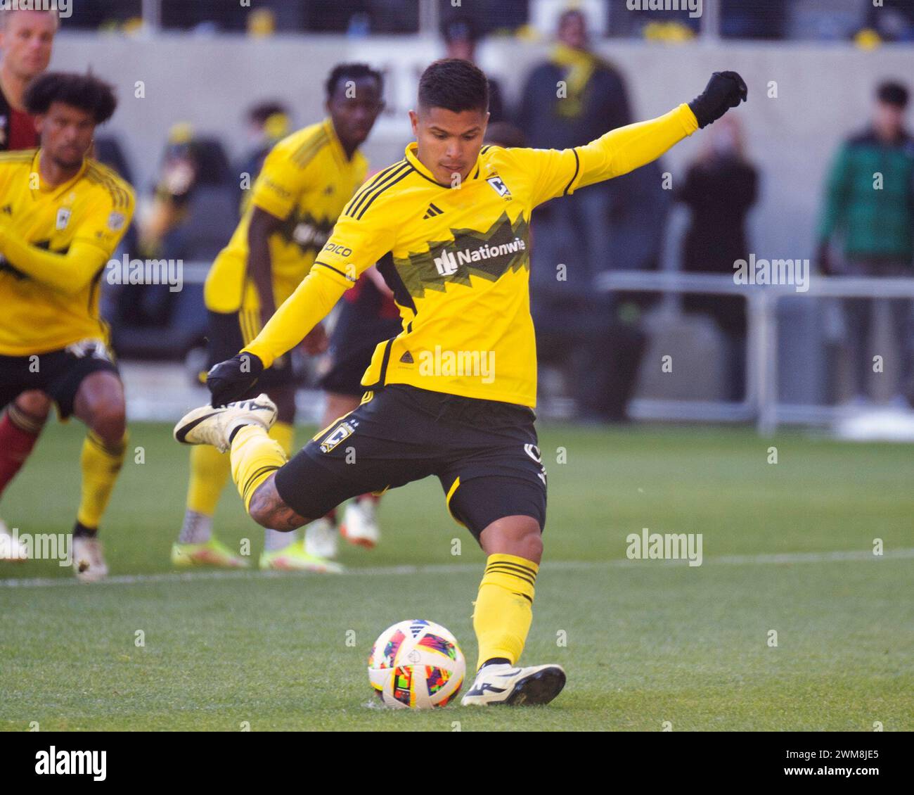 Columbus, Ohio, USA. 24th Feb, 2024. Columbus Crew forward Cucho HernÃ ...