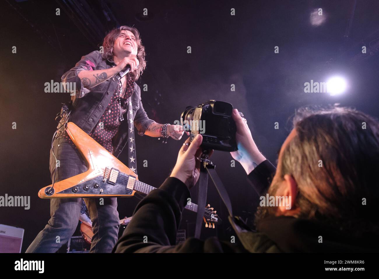 Madrid, Spain. 24th Feb, 2024. The singer Raul Gutiérrez, from the ...
