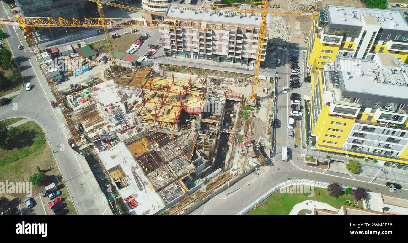 Construction site drone hi-res stock photography and images - Alamy