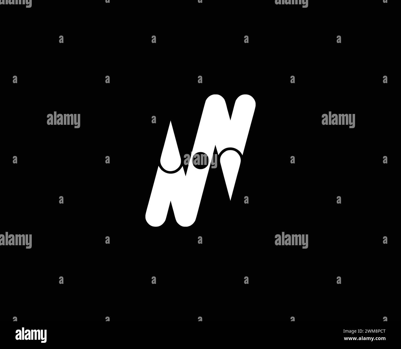 creative letter NN logo design vector template Stock Vector Image & Art ...