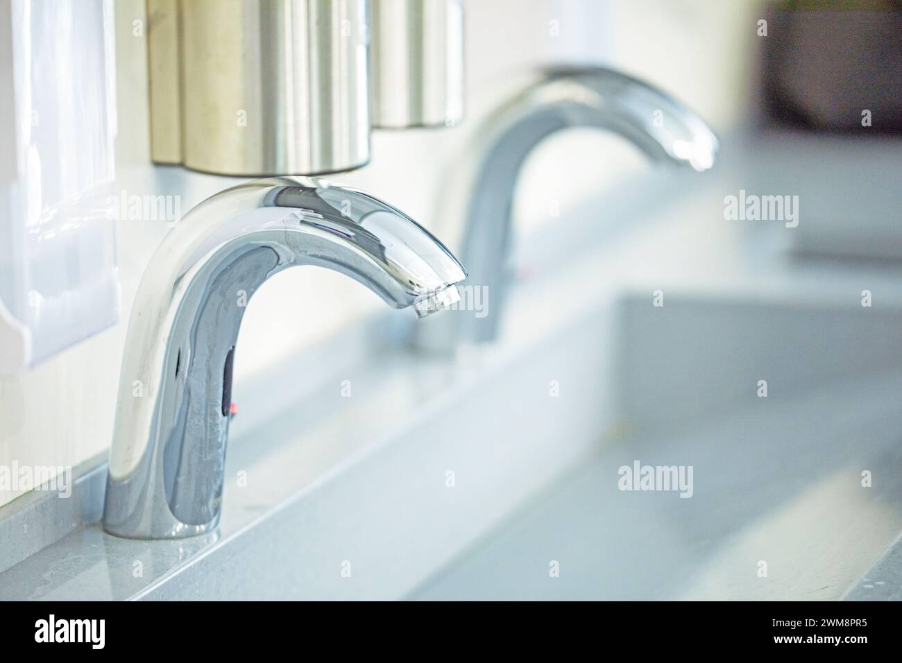 modern faucets in the interior. Modern interior design Stock Photo - Alamy