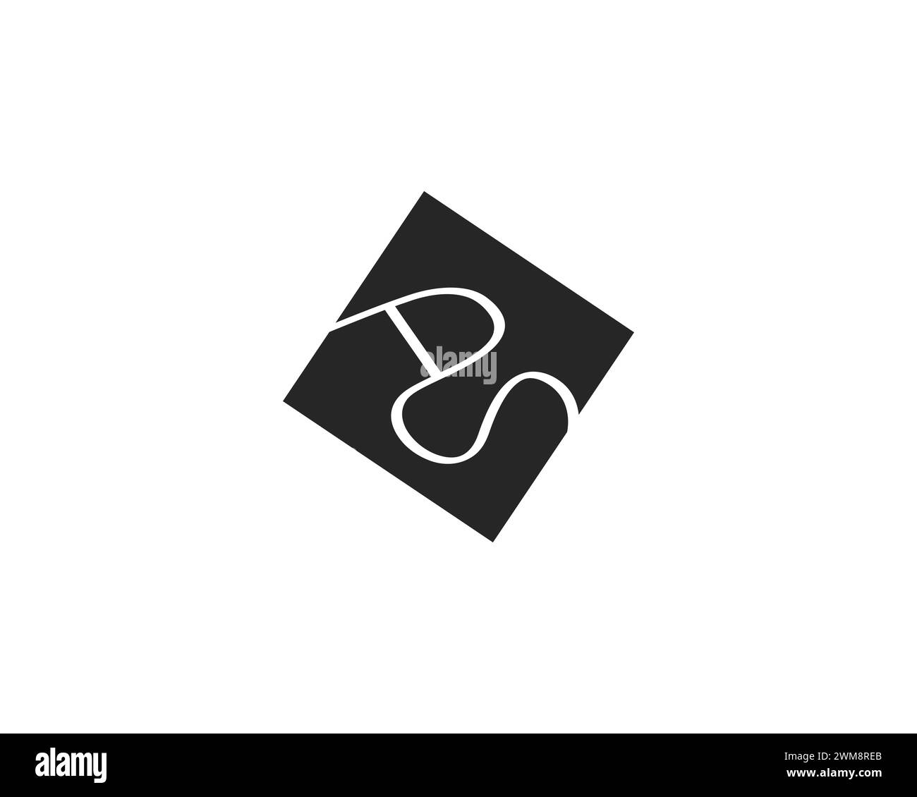 creative letter AS logo design vector template Stock Vector Image & Art ...