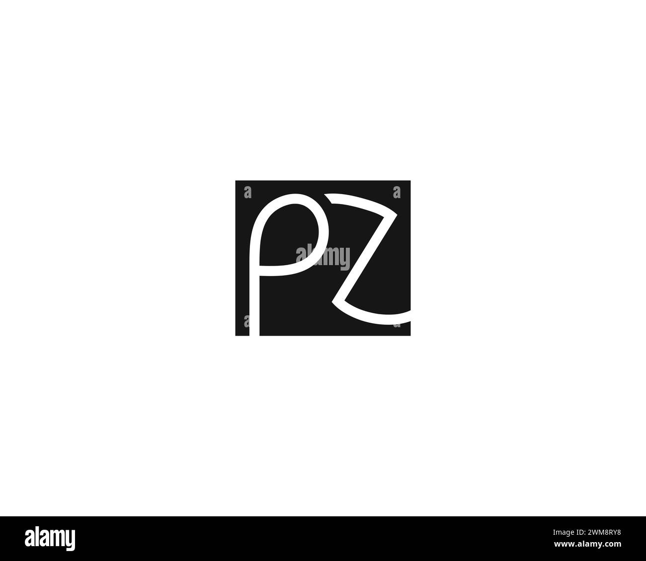 creative letter PZ logo design vector template Stock Vector Image & Art ...