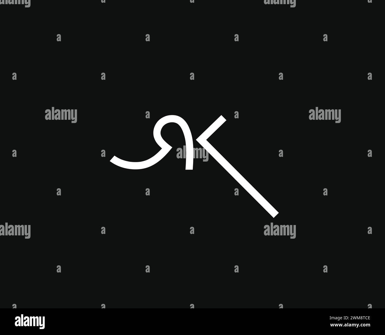 creative letter SK logo design vector template Stock Vector Image & Art ...