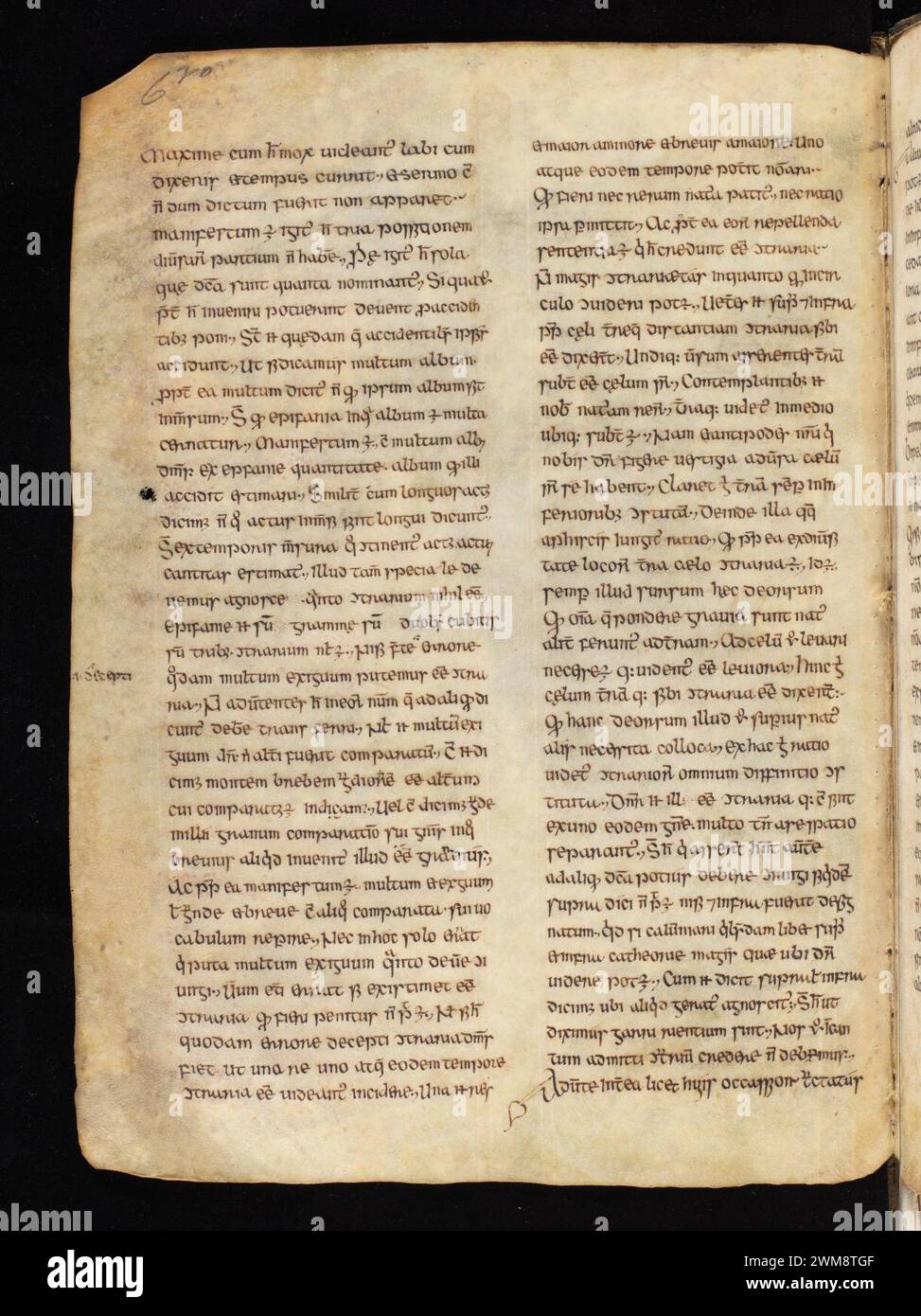 Cod. C 219, f. 4 6v – A) Cicero Topica, B) Annaeus Florus Epitome ...