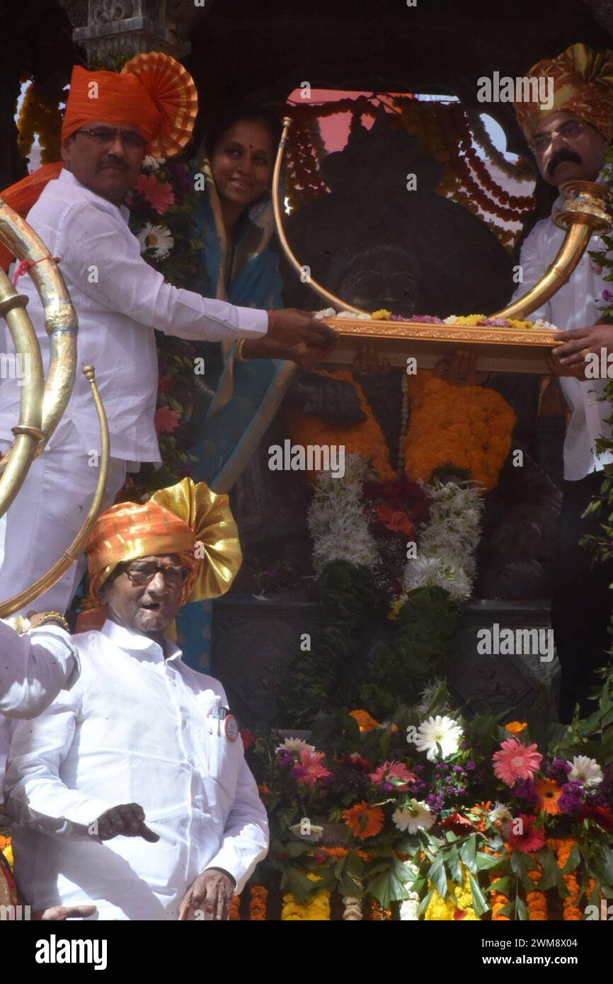 NAVI MUMBAI, INDIA -FEBRUARY 24: Nationalist Congress Party chief ...