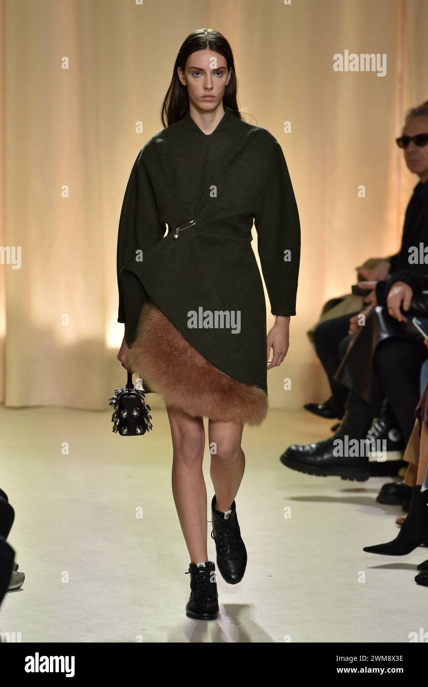 Milan, Italy. 24th Feb, 2024. Bally fashion show catwalk at Milan ...