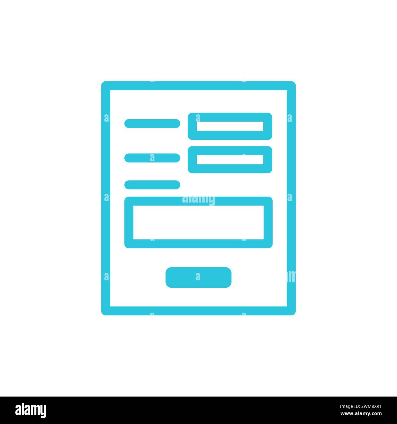 Employment application form Stock Vector Images - Alamy