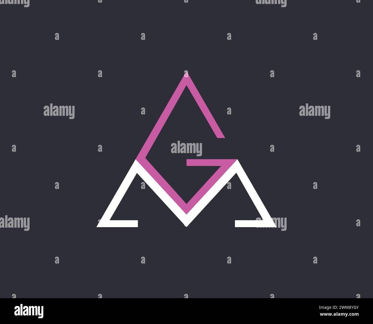 creative letter MG or GM logo design vector template Stock Vector Image & Art - Alamy