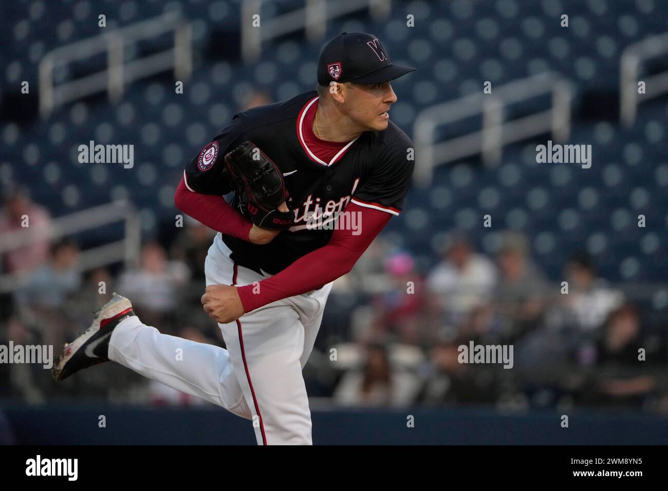 Washington Nationals starting pitcher Patrick Corbin throws during the ...