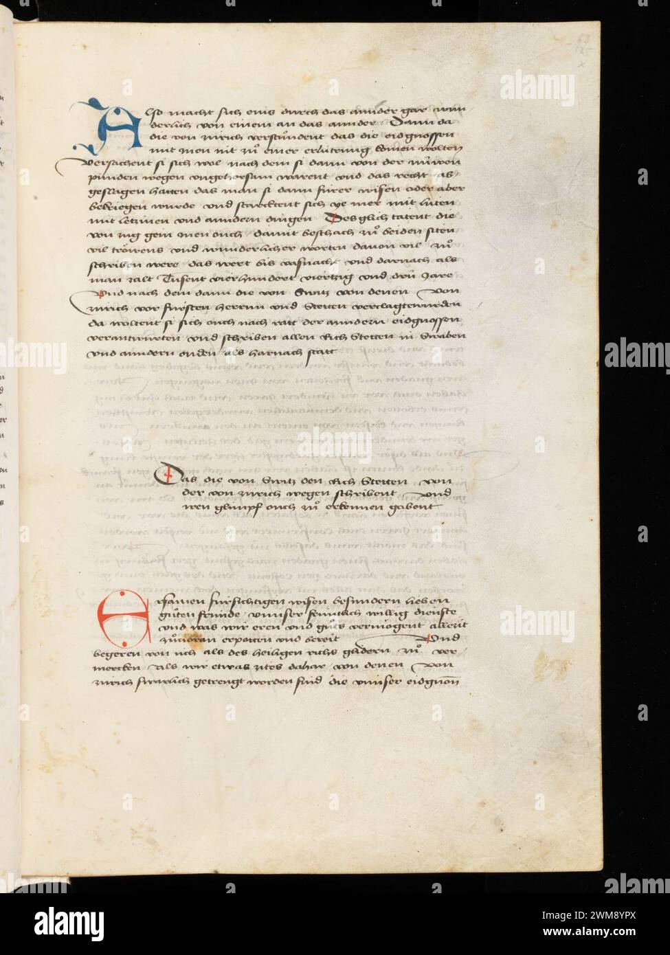 Mss.h.h.I.2, p. 125 – Diebold Schilling, Amtliche Berner Chronik, vol 2 ...