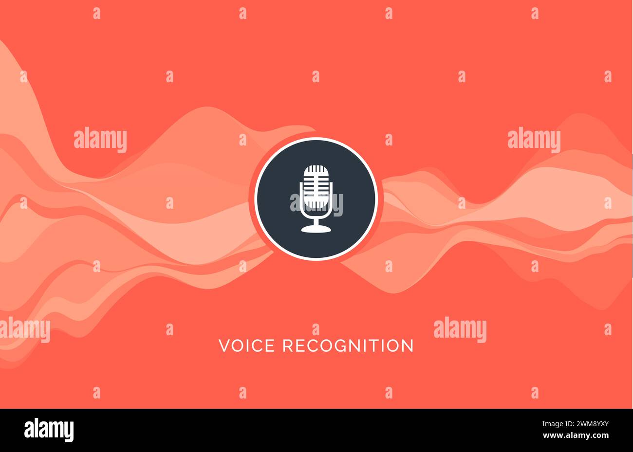 Voice recognition wave sound ai icon. Music microphone voice ...