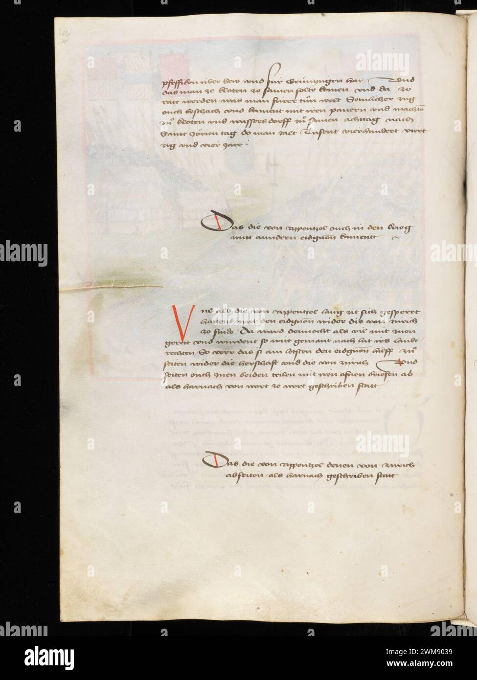 Mss.h.h.I.2, p. 202 – Diebold Schilling, Amtliche Berner Chronik, vol 2 ...