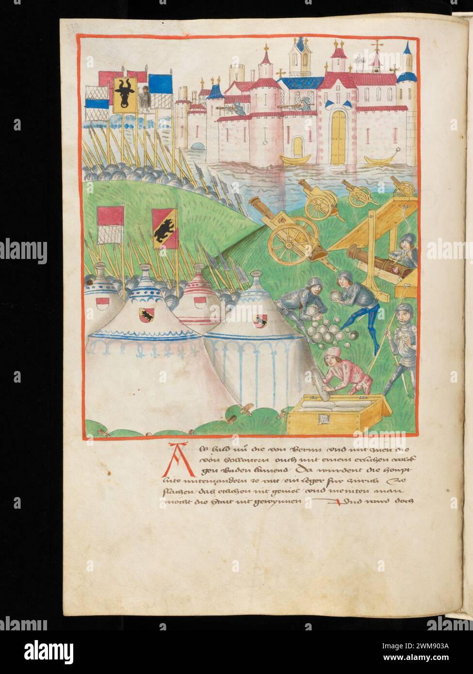 Mss.h.h.I.2, p. 222 – Diebold Schilling, Amtliche Berner Chronik, vol 2 ...