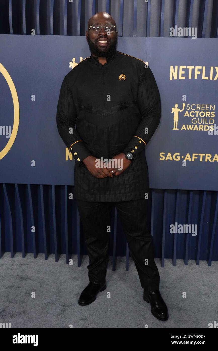 Kevin "KG" Garry arrives at the 30th annual Screen Actors Guild Awards ...