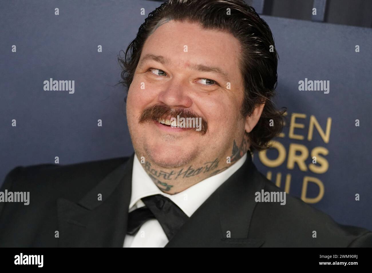 Matty Matheson arrives at the 30th annual Screen Actors Guild Awards on ...
