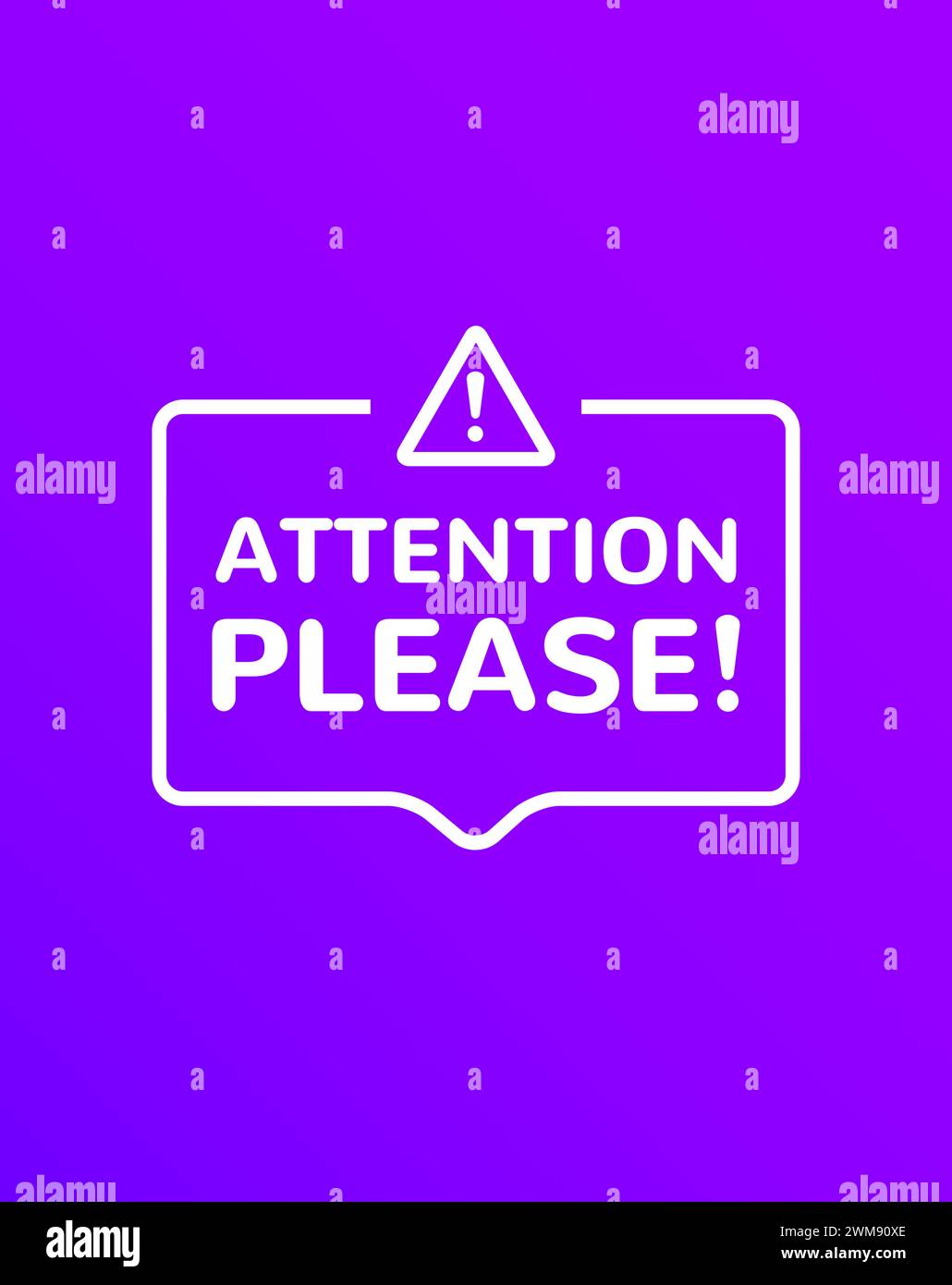 Attention vector information announcement. Important attention please ...