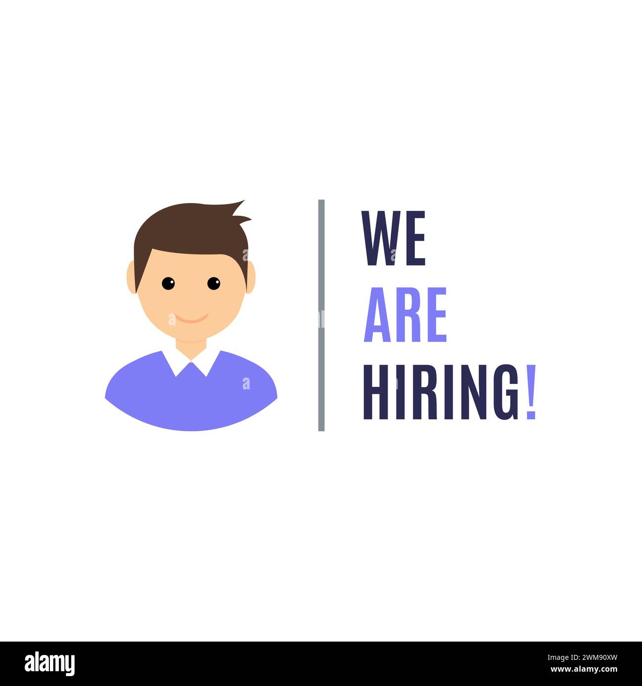 Hiring audience recruitment customer client. Job recruit hire vector ...