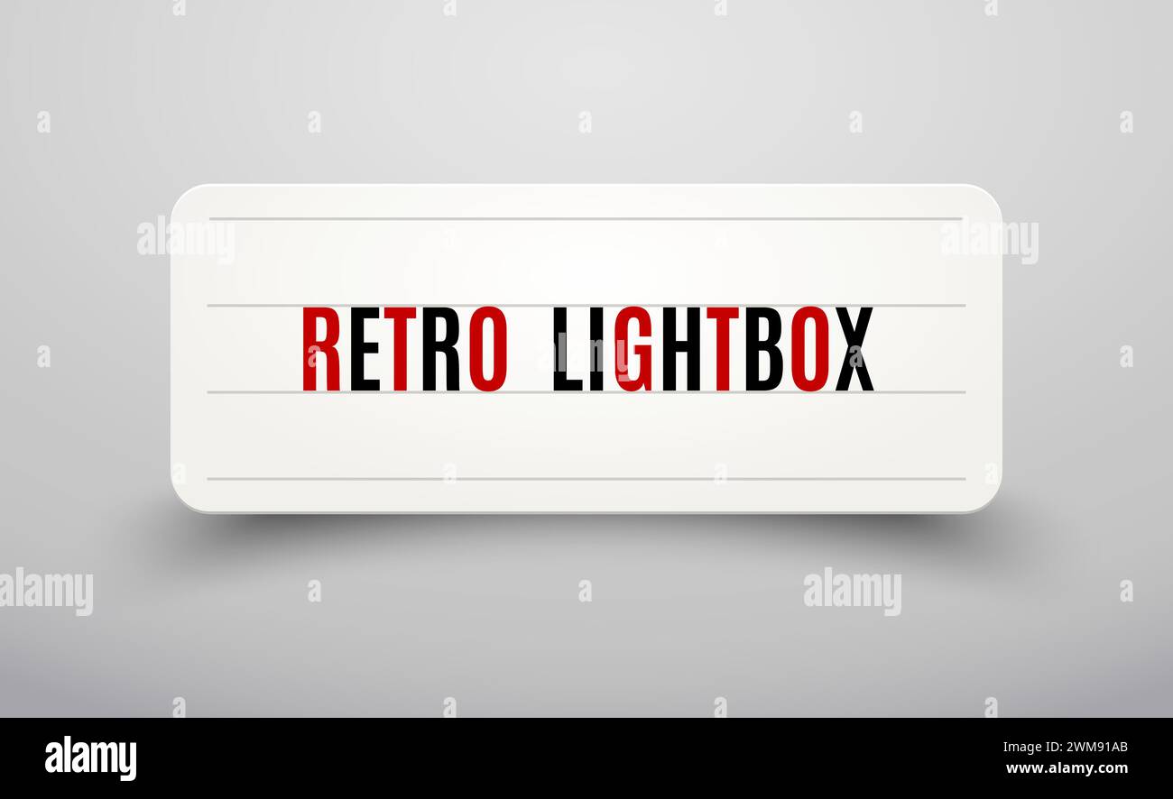 Theatre sign light box Stock Vector Images - Alamy