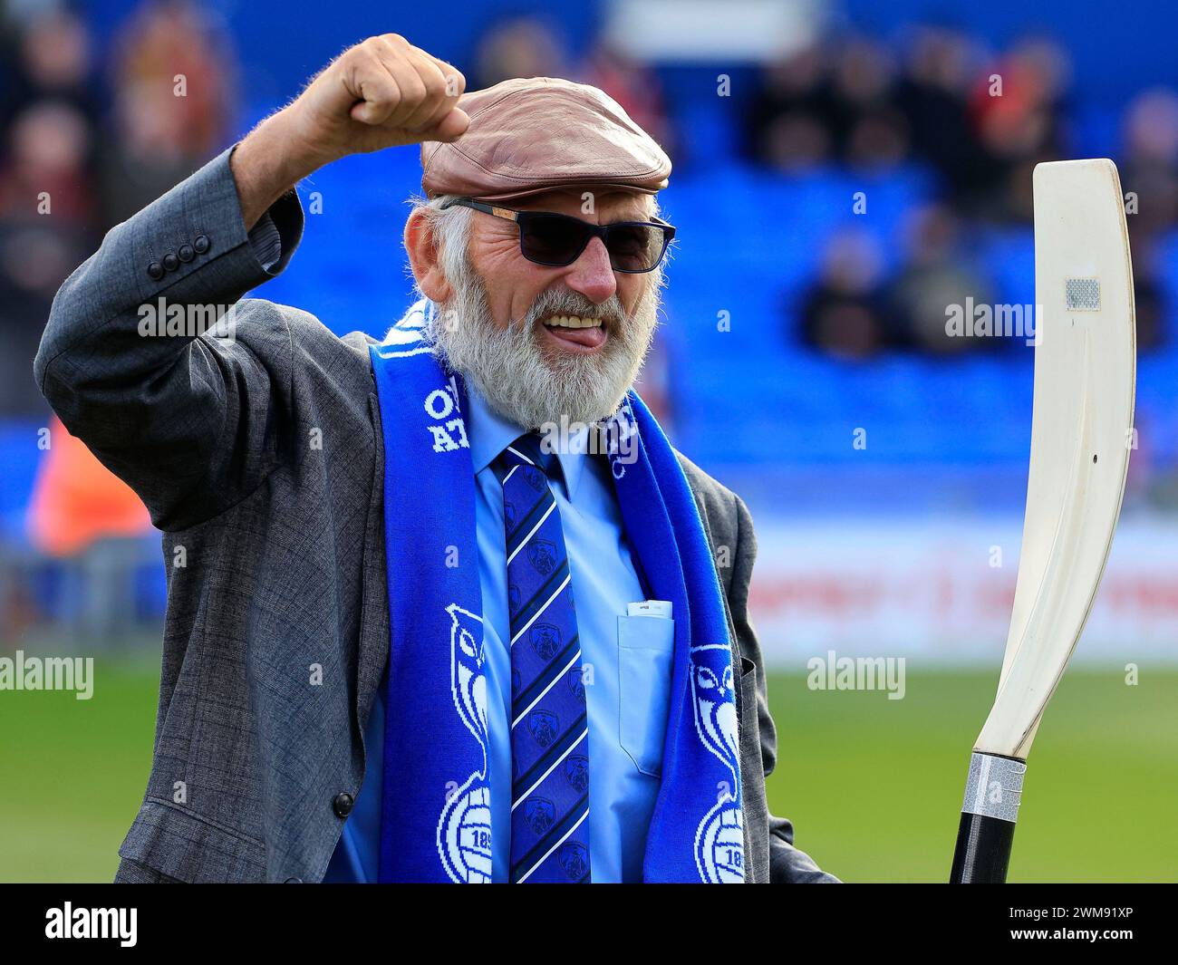 Frank Rothwell inside of Boundary Park before the Vanarama National ...