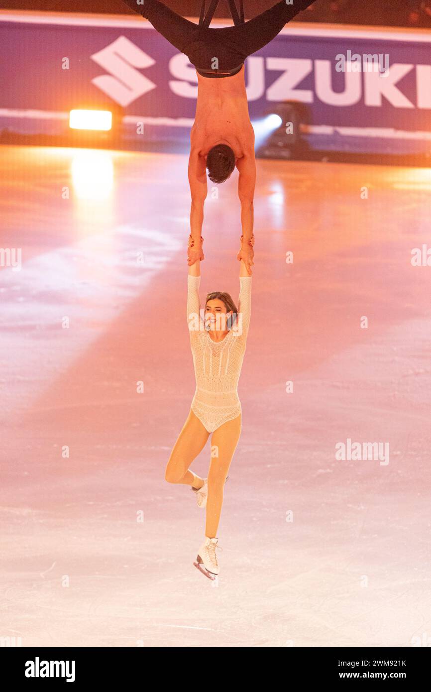 Turin, Italy, Saturday 24th February, 2024. Alice velati, Davide ...