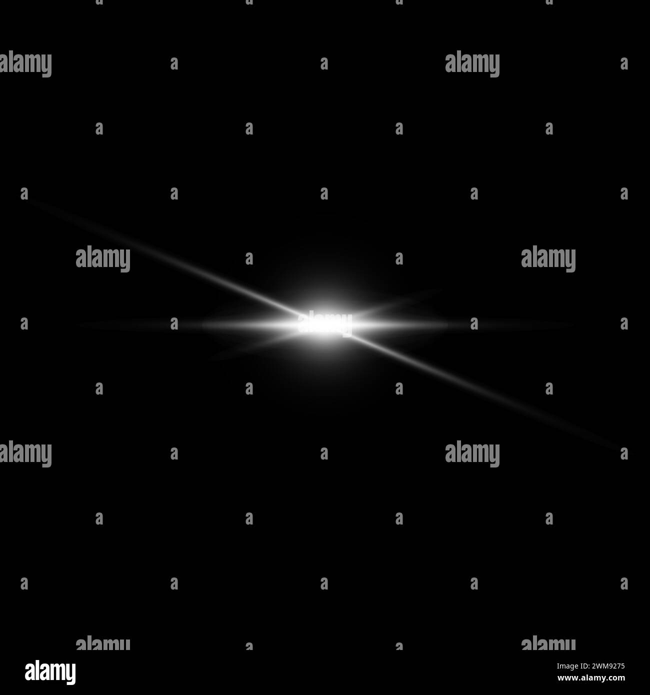 Glare star on black. Light flashes. Vector transparent elements with ...