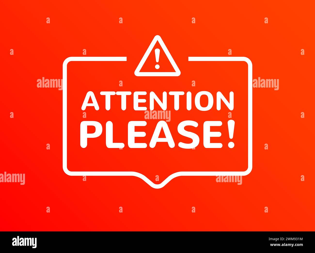 Attention vector information announcement. Important attention please ...