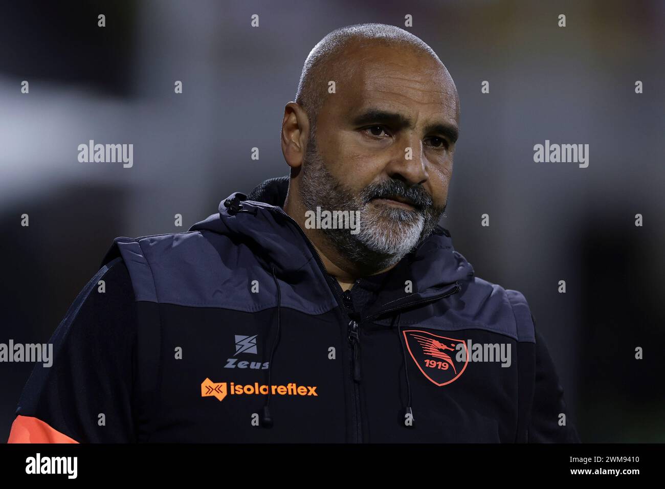 Salernitana's Italian coach Fabio Liverani during the Serie A football ...