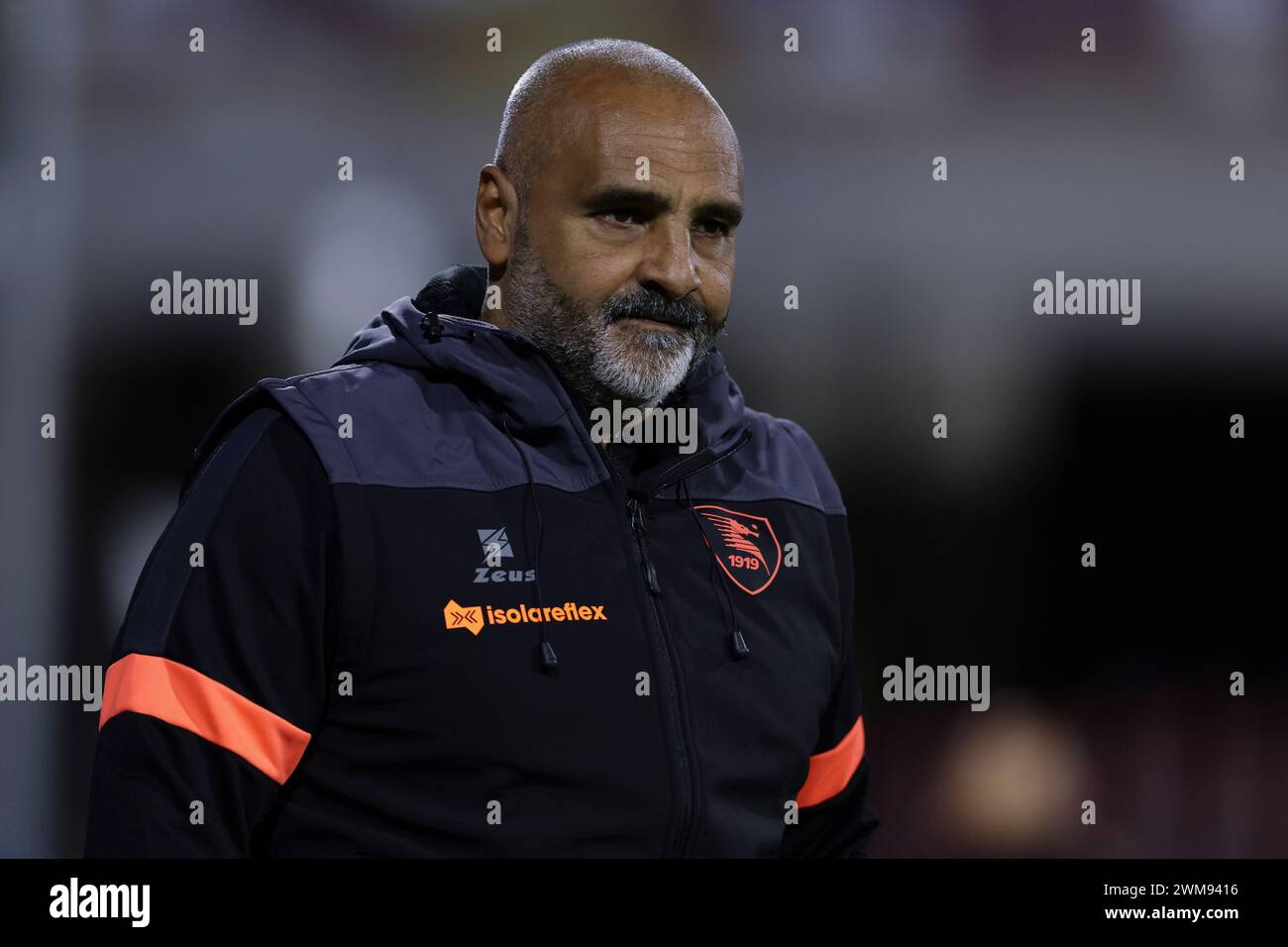 Salernitana's Italian coach Fabio Liverani during the Serie A football ...
