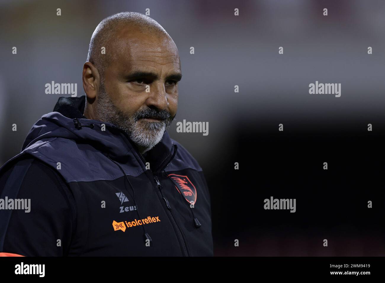 Salernitana's Italian coach Fabio Liverani during the Serie A football ...